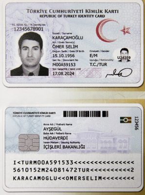 Buy Turkish Identity Card | The Turkish ID contains @1!544