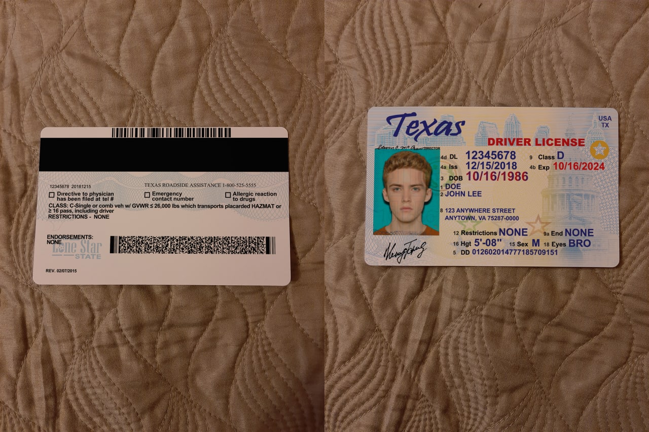 Texas Driver's License | Buy Licenses and ID Cards @!#1