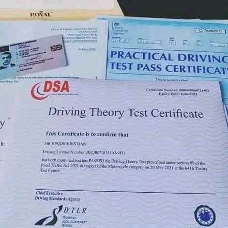Passed theory test, The full driving licence in the UK