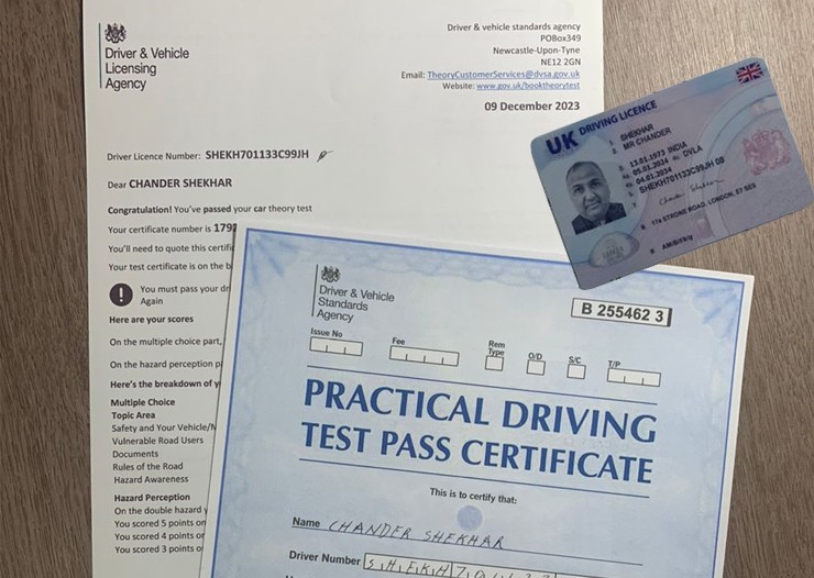 Passed theory test, The full driving licence in the UK